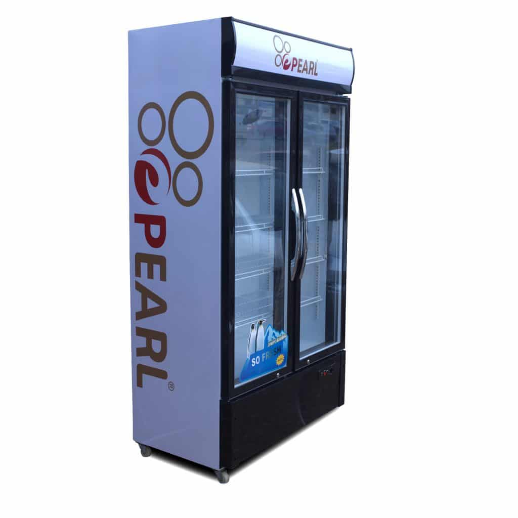 Pearl 610Liters Double Door Display Fridge / Beverage Cooler PVC-730-2B - Goodluck Africa Double ...