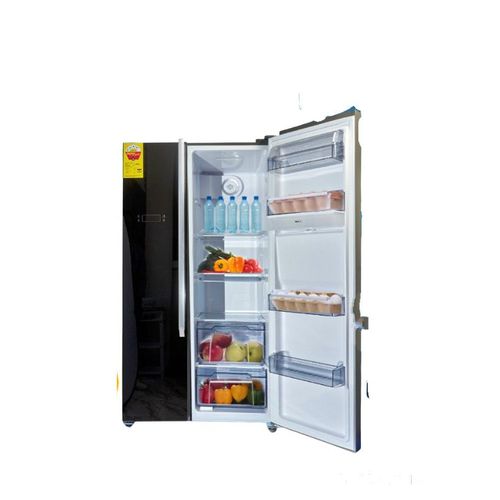 Innova 521 Liters Side by Side Fridge-Water Dispenser – Black Glass I ...