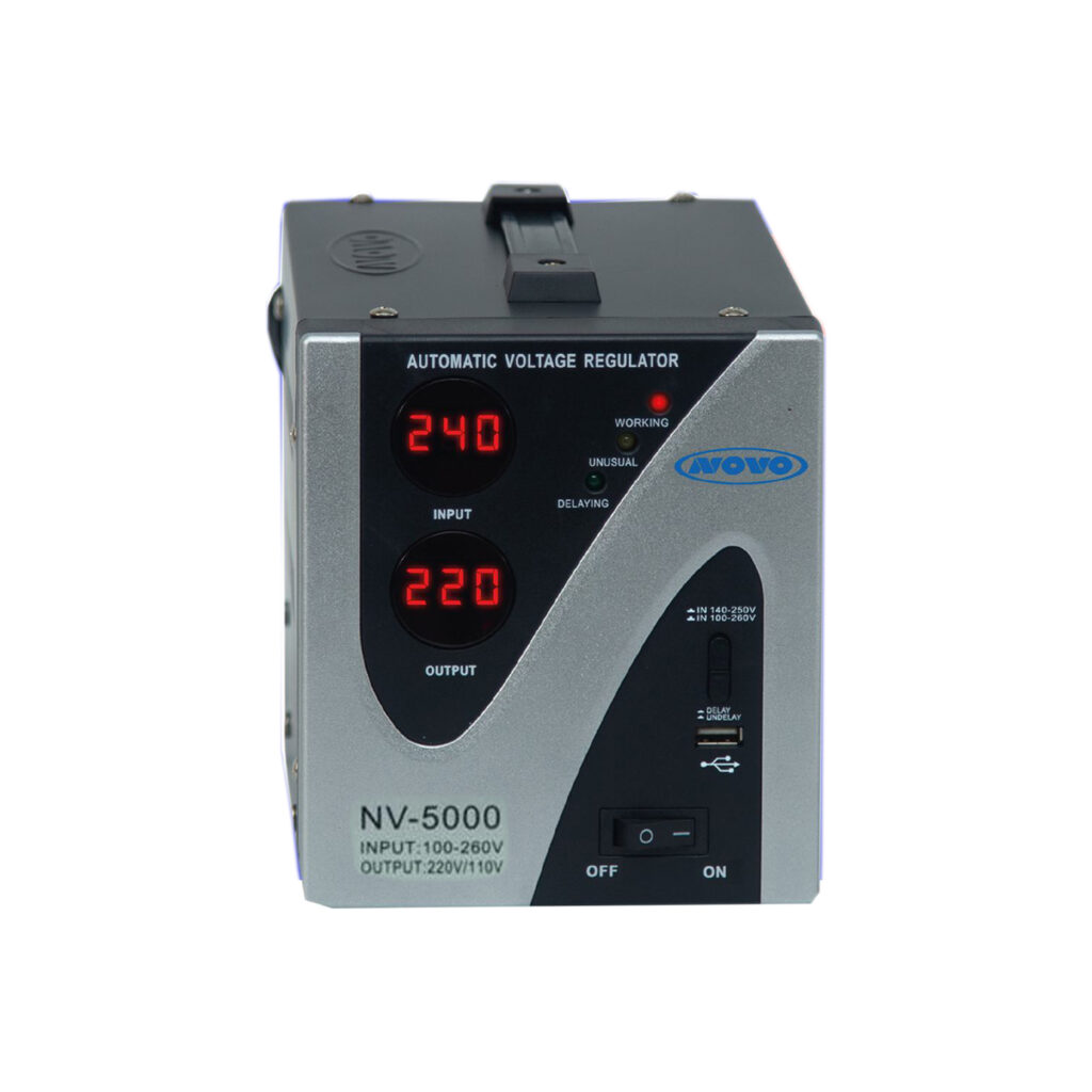 Novo 5000VA Digital Display Automatic Voltage Regulator/Stabilizer ...