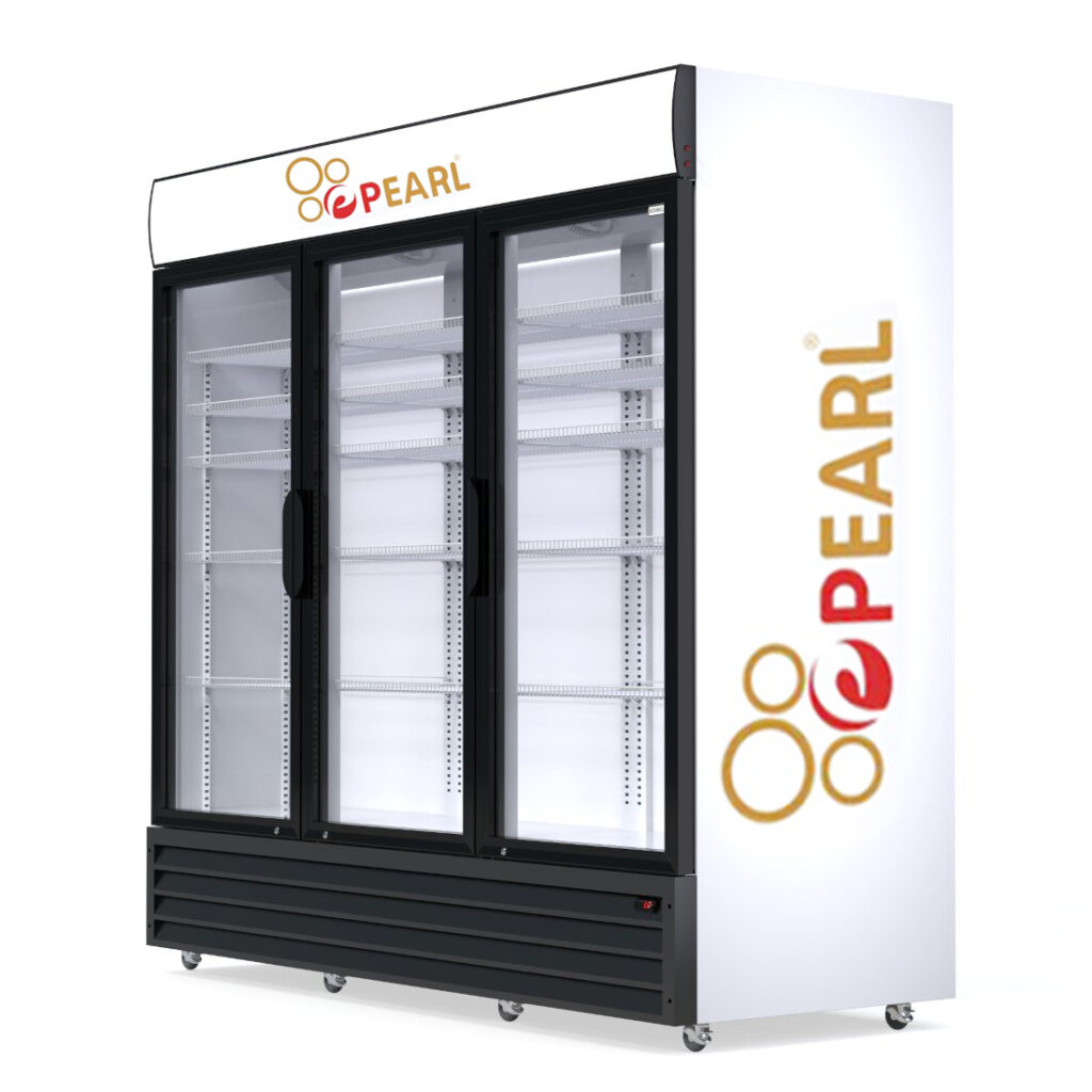 Pearl 950 Liters 3 Doors Display Fridge / Beverage Cooler PVC-150 ...