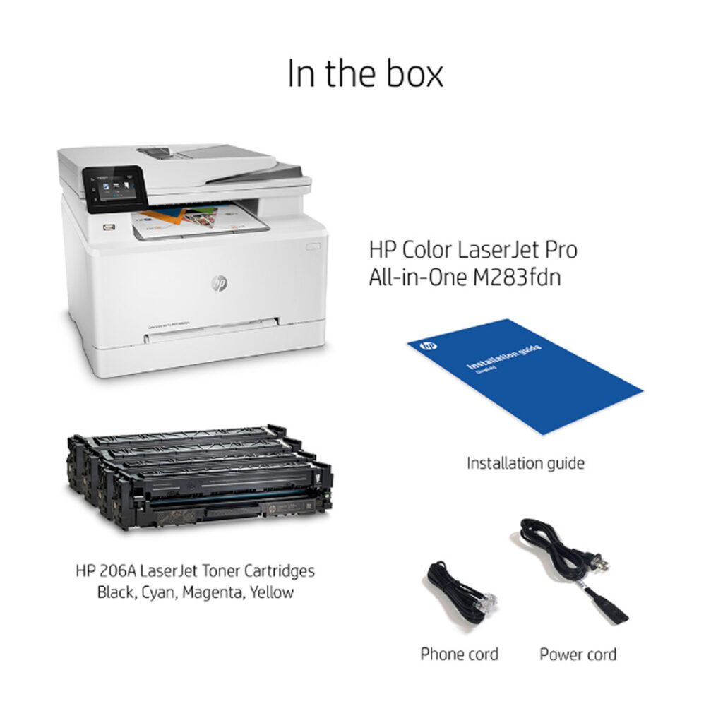HP Color LaserJet Pro MFP M283fdn A4 Colour Multifunction Laser Printer ...