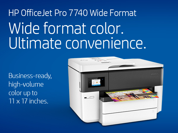 HP OfficeJet Pro 7740 Wide Format A4 and A3 All-in-One Printer ...