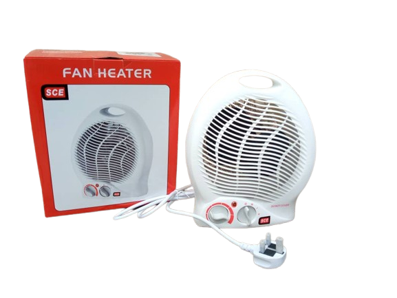 Sce Portable White Fan Heater - Goodluck Africa