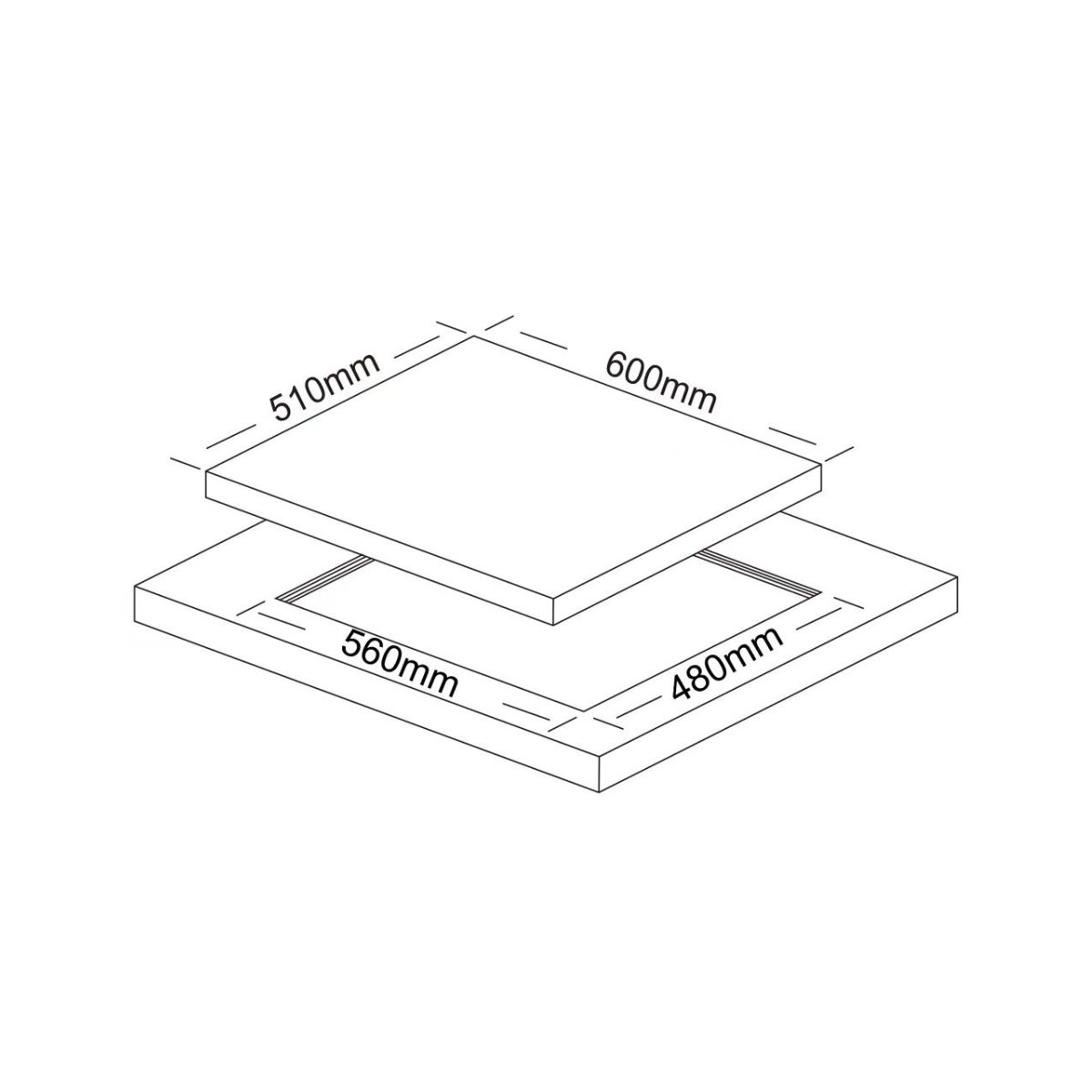 Bruhm 60x60 Gas Hob BGH-6640FG - Goodluck Africa